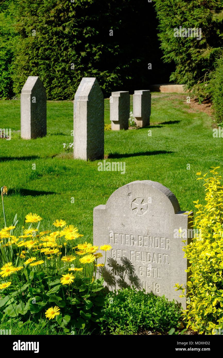 20.04.2018, Mons, Brussels: Grave of of Peter Bender who could be the ...