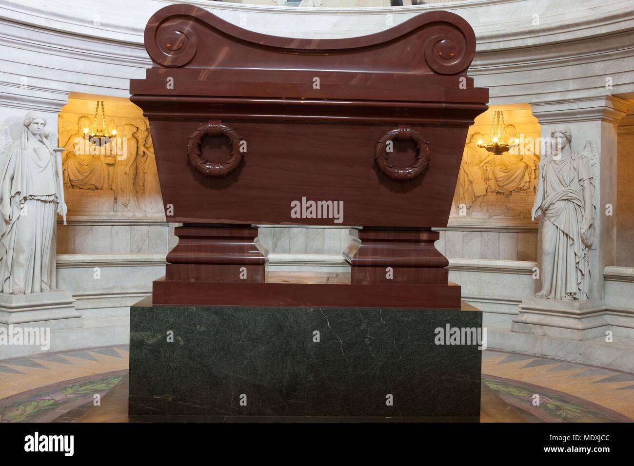 Paris, Dome des Invalides, tomb of Napoleon I, grave Stock Photo - Alamy