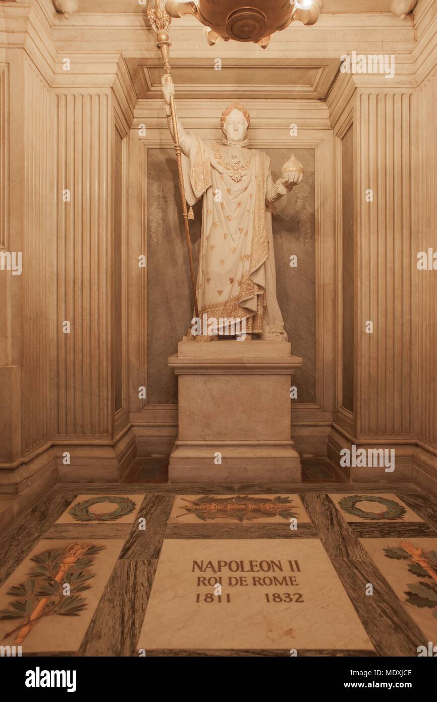 Paris, Dome des Invalides, tomb of Napoleon I, grave Stock Photo - Alamy