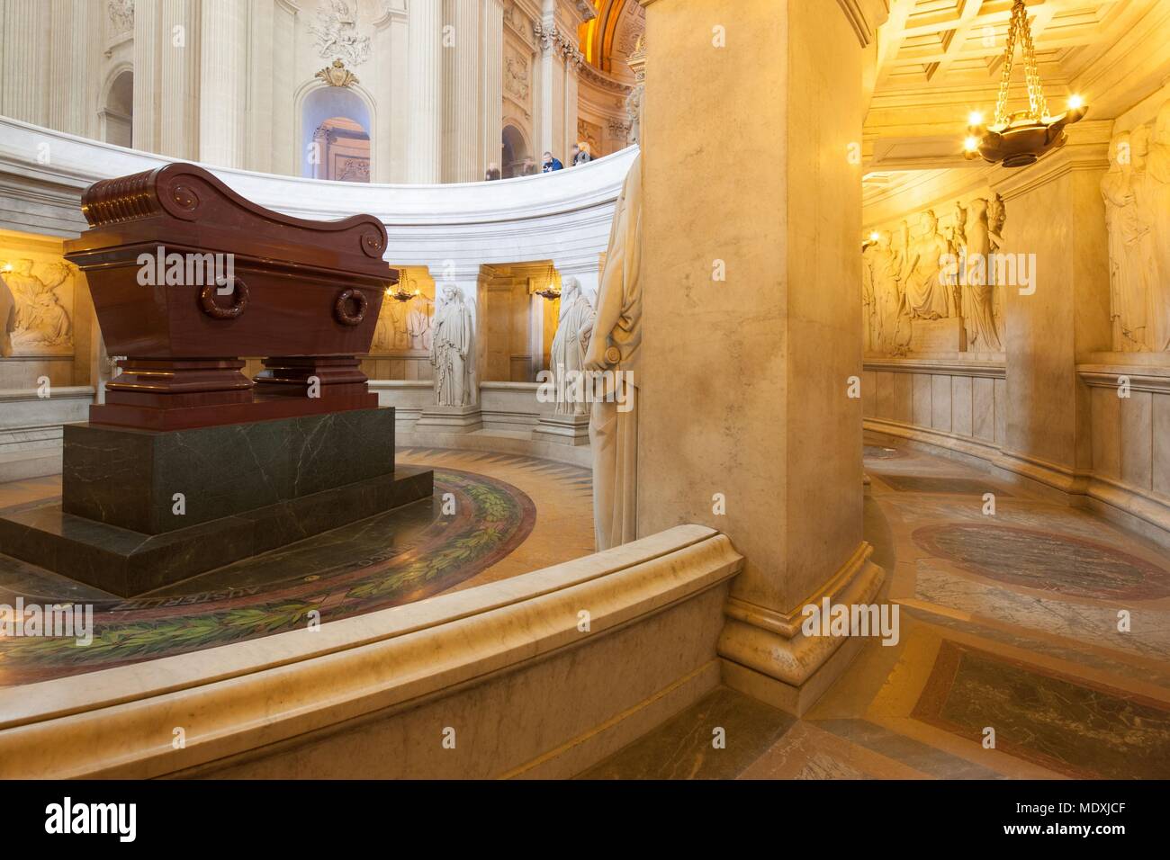Paris, Dome des Invalides, tomb of Napoleon I, grave Stock Photo - Alamy
