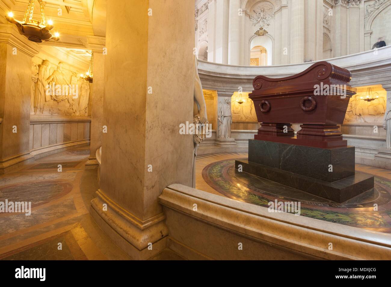 Paris, Dome des Invalides, tomb of Napoleon I, grave Stock Photo - Alamy