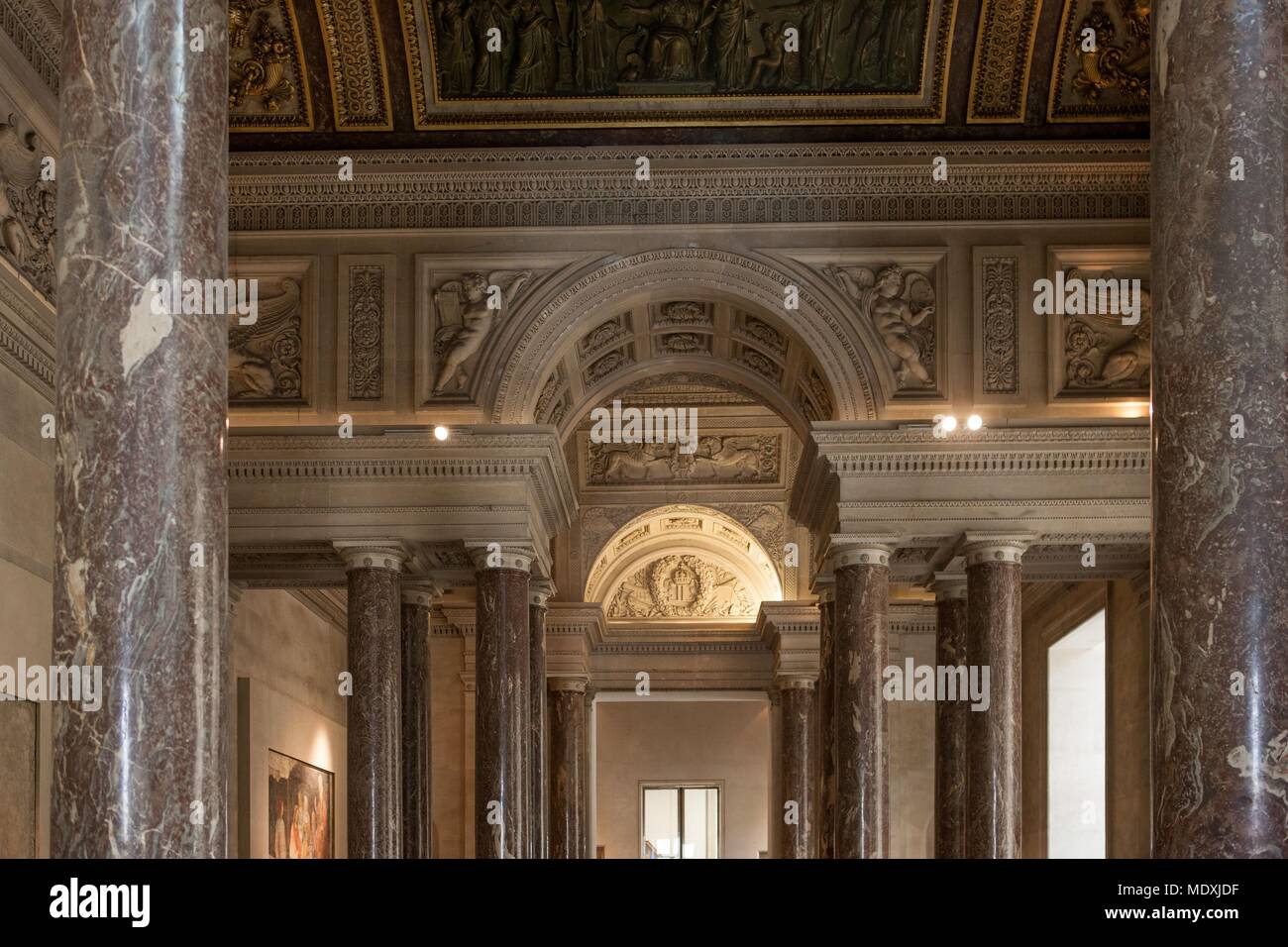 Paris louvre museum denon wing hi-res stock photography and images - Alamy