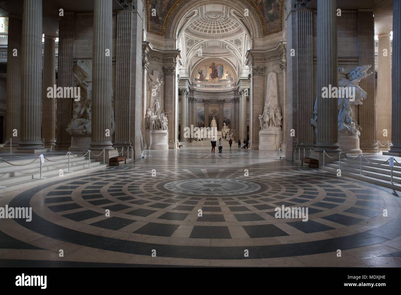 Paris, place du Pantheon, Pantheon, pavement, marble Stock Photo - Alamy