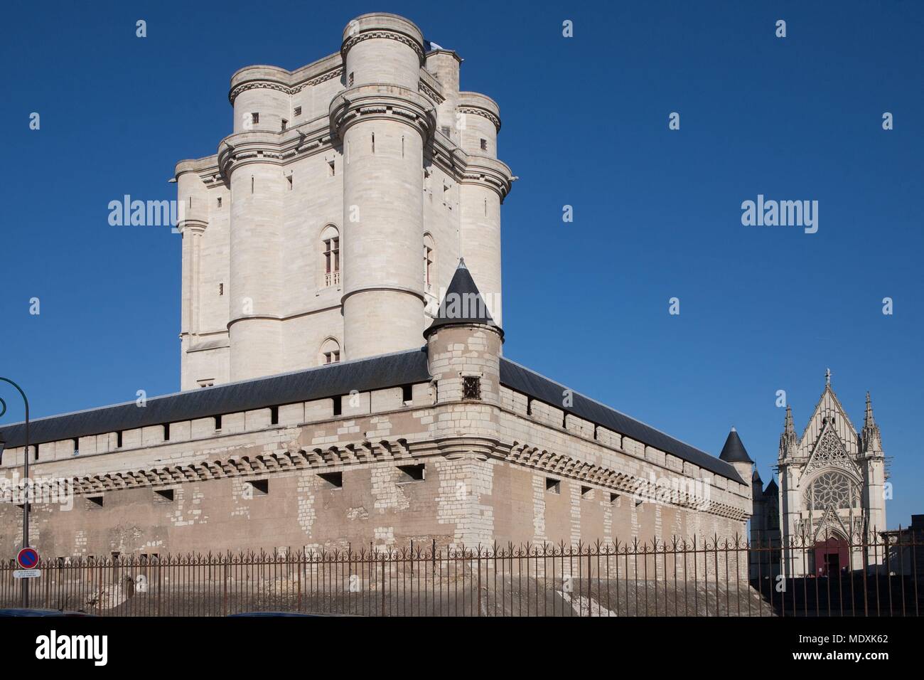 France, Vincennes, Chateau de Vincennes, historical monument, donjon ...