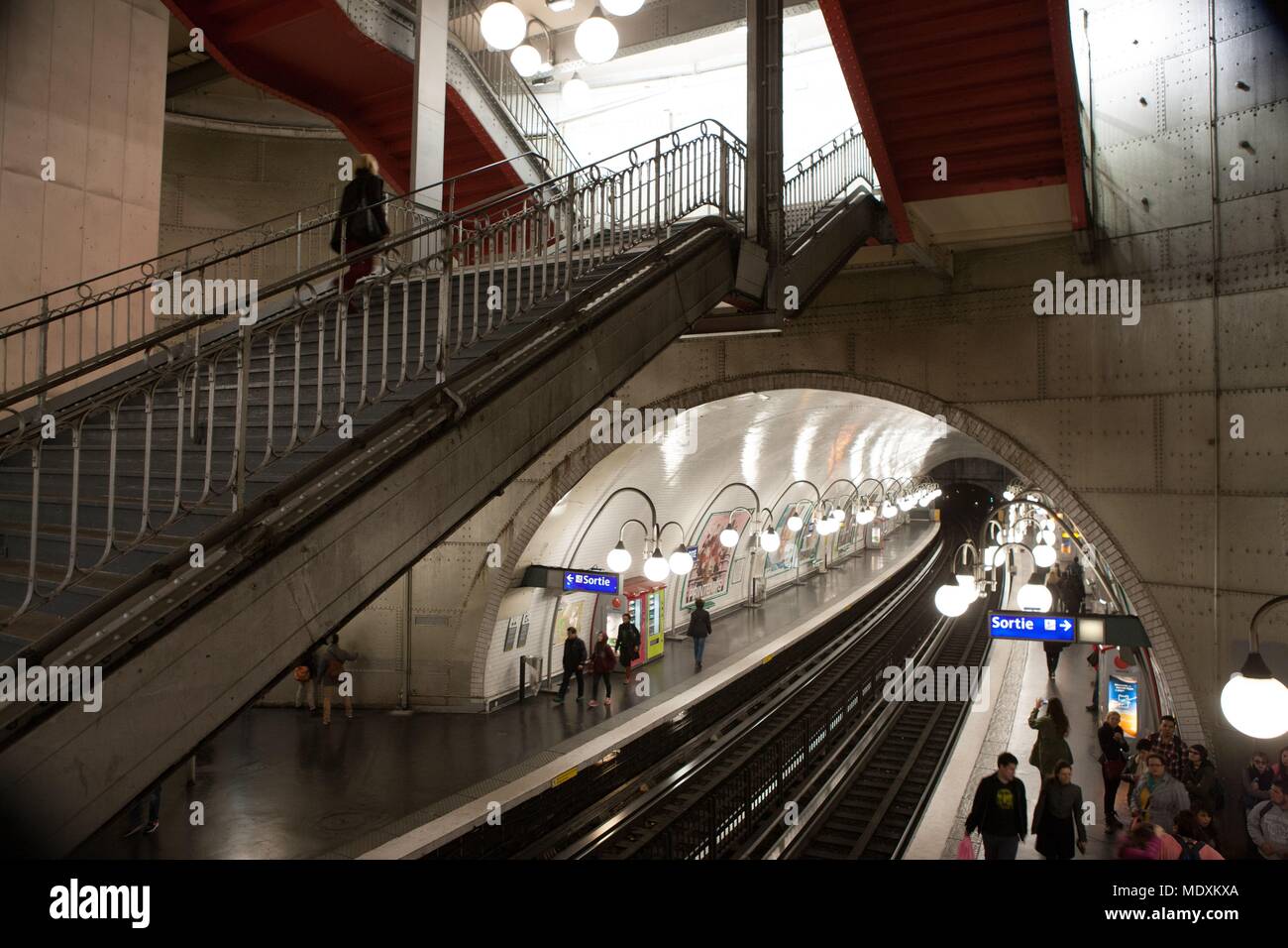 Paris, Metro station Cité, stairs Stock Photo - Alamy