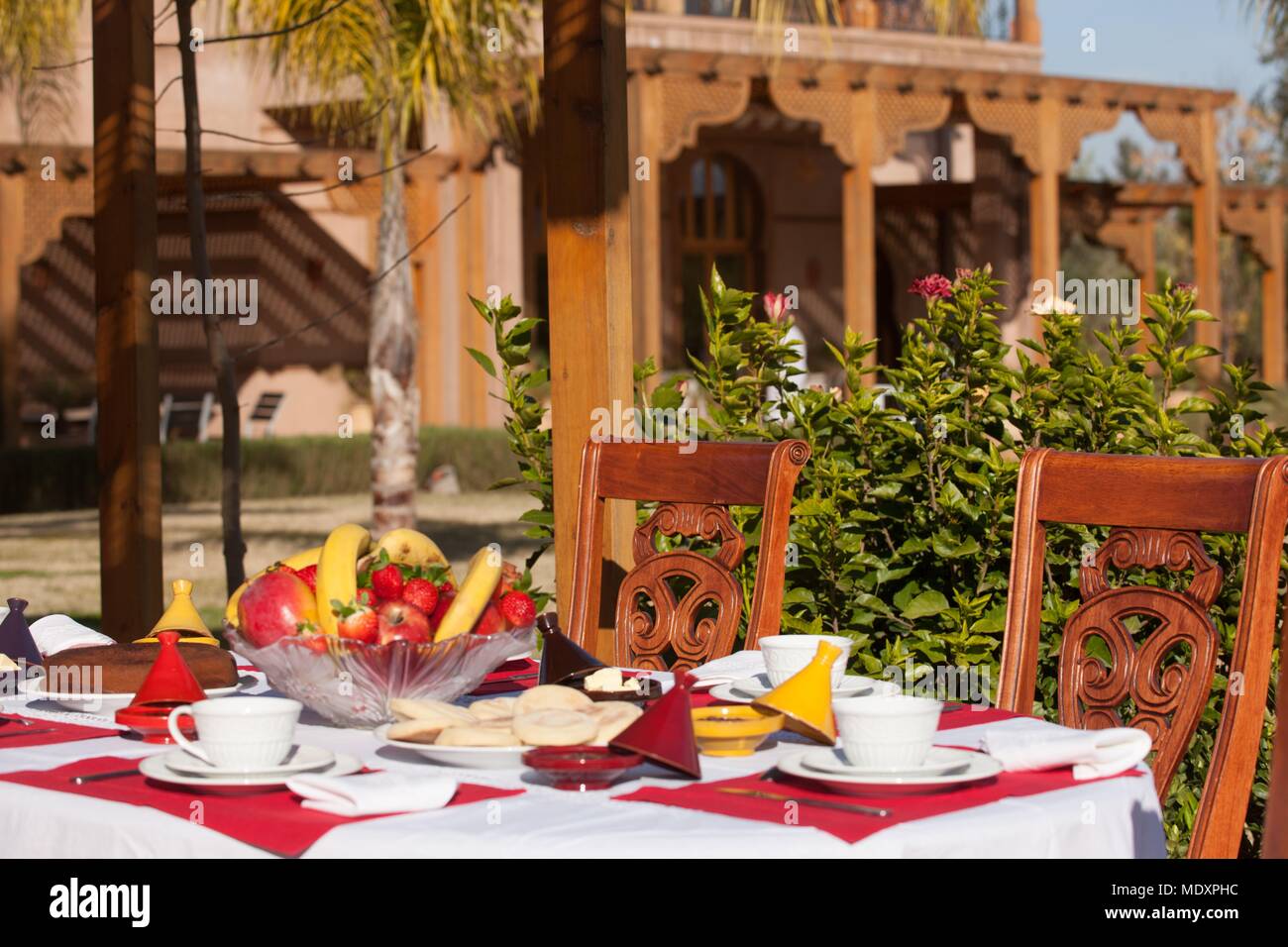 North Africa, Morocco, Marrakech, Zaraba, Villa Hana, guesthouse Stock ...