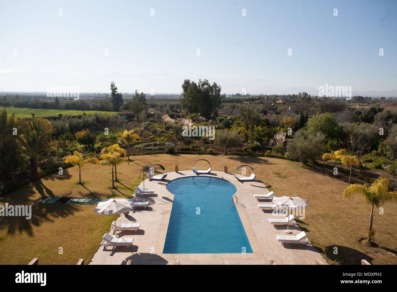 North Africa, Morocco, Marrakech, Zaraba, Villa Hana, guesthouse Stock ...