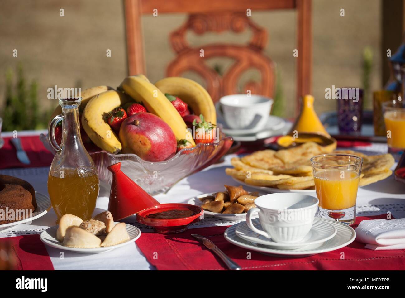 North Africa, Morocco, Marrakech, Zaraba, Villa Hana, guesthouse Stock ...