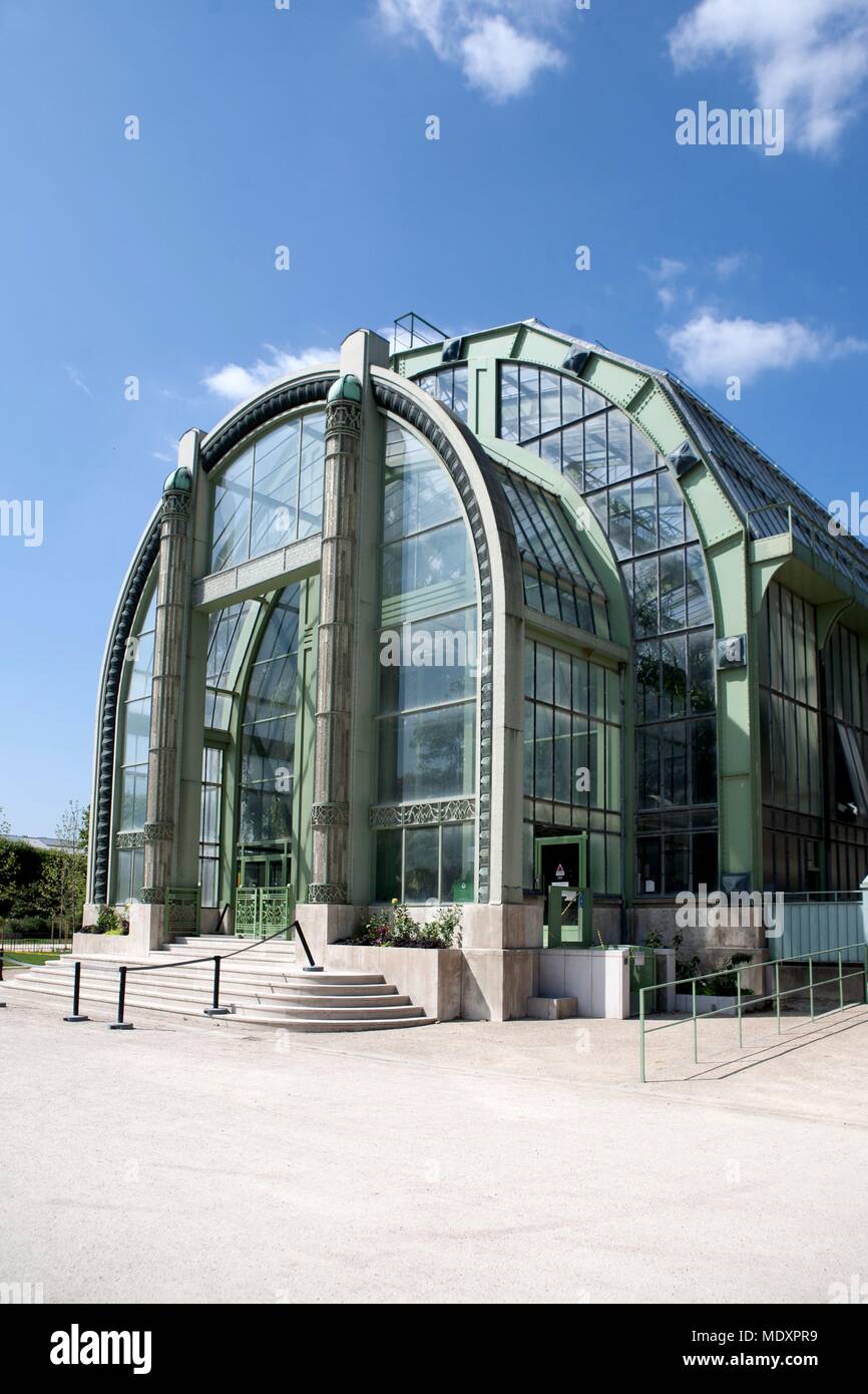 Paris, garden des plantes, greenhouse Stock Photo - Alamy