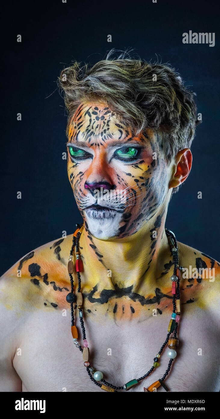Tiger Man Body Modification