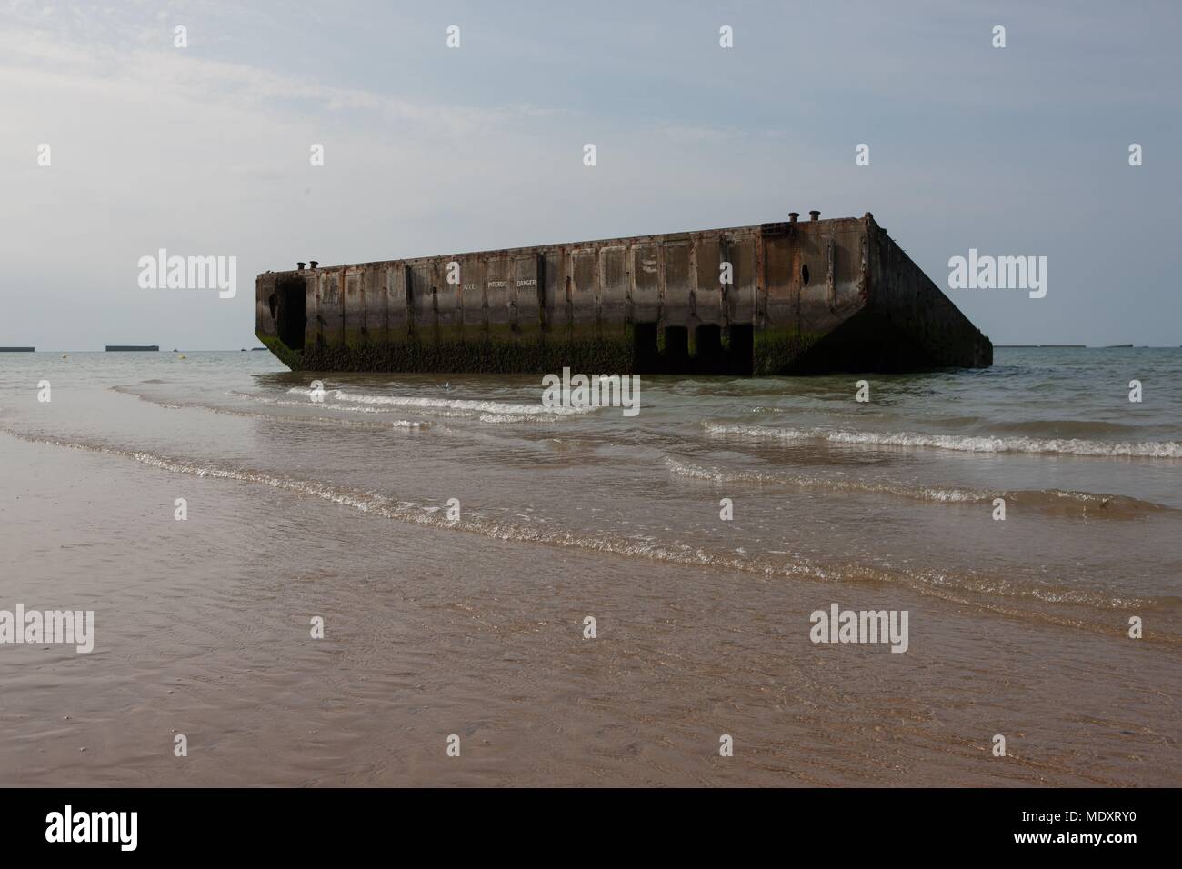 France, Lower Normandy, Bessin, landing beaches, Arromanches les bains ...