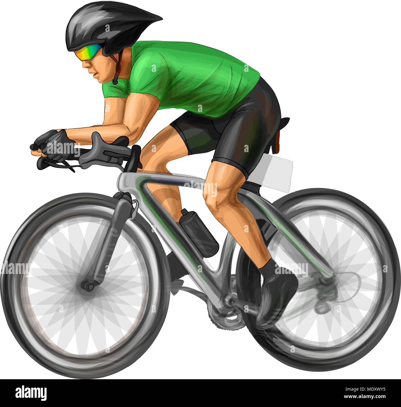 With cyclist Cut Out Stock Images & Pictures - Alamy