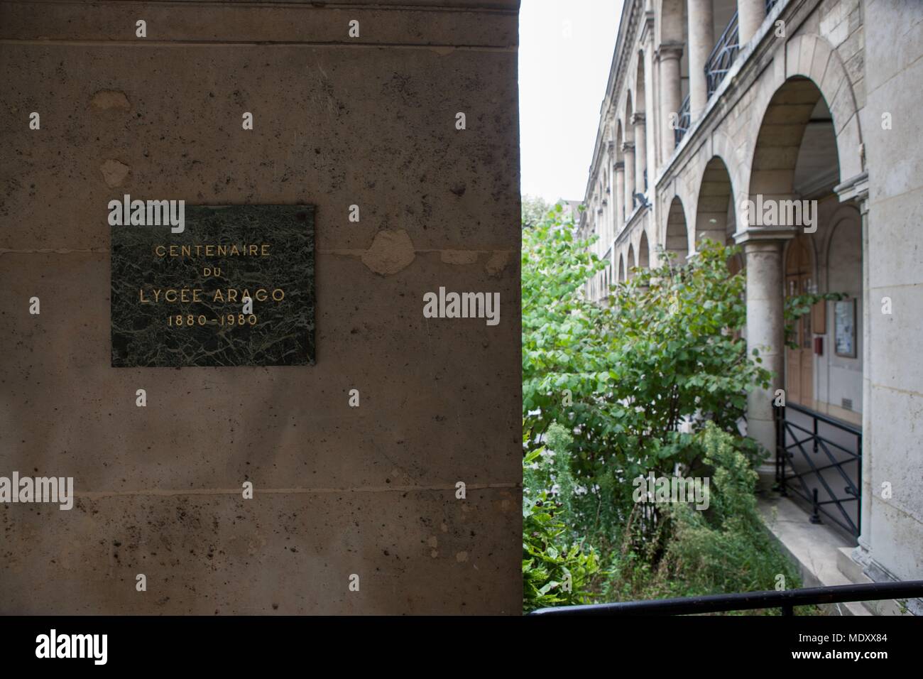 Paris, place de la nation, lycee arago Stock Photo - Alamy