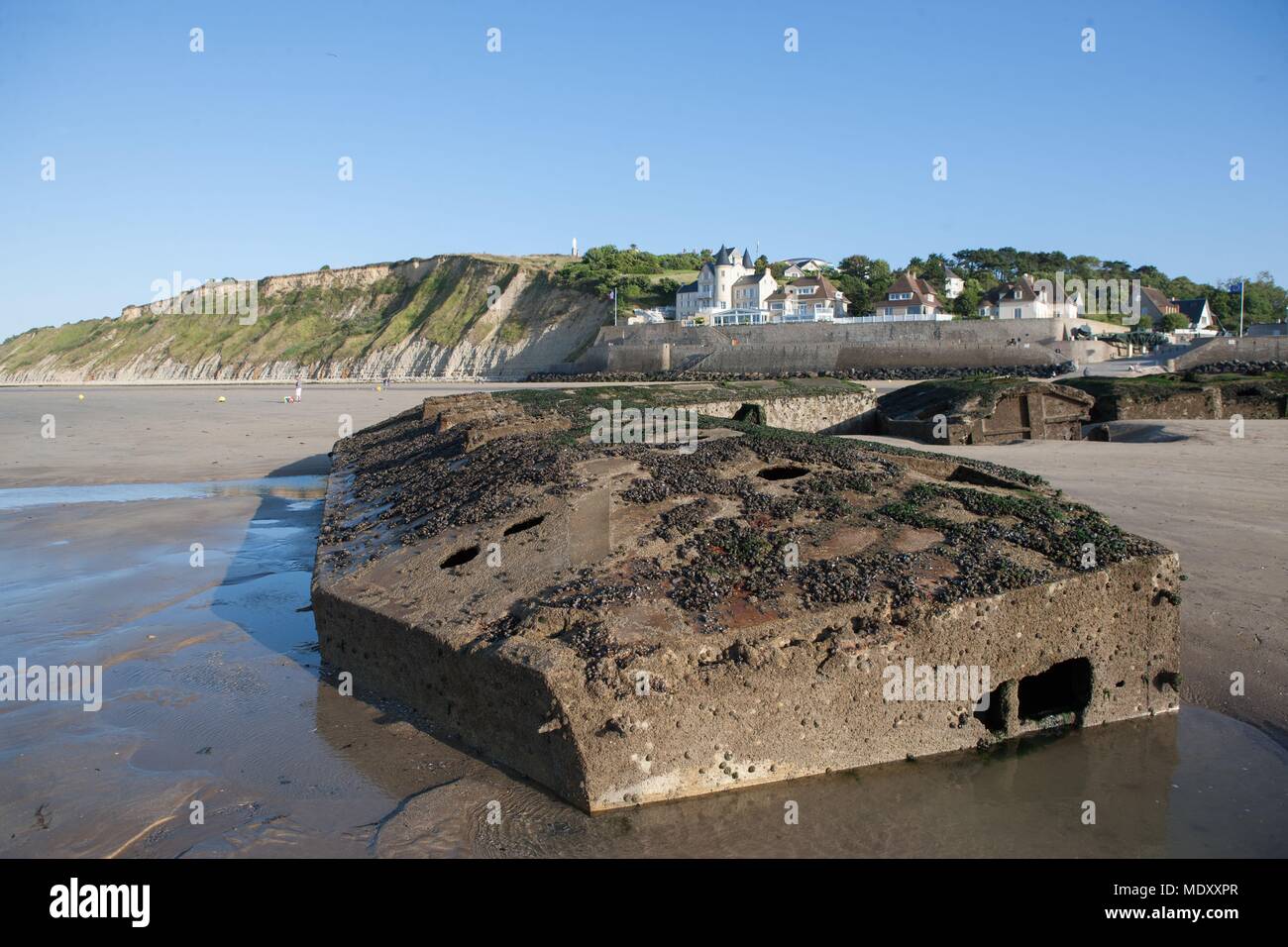 France, Bessin, the D-Day Landing beaches, Arromanches les bains ...