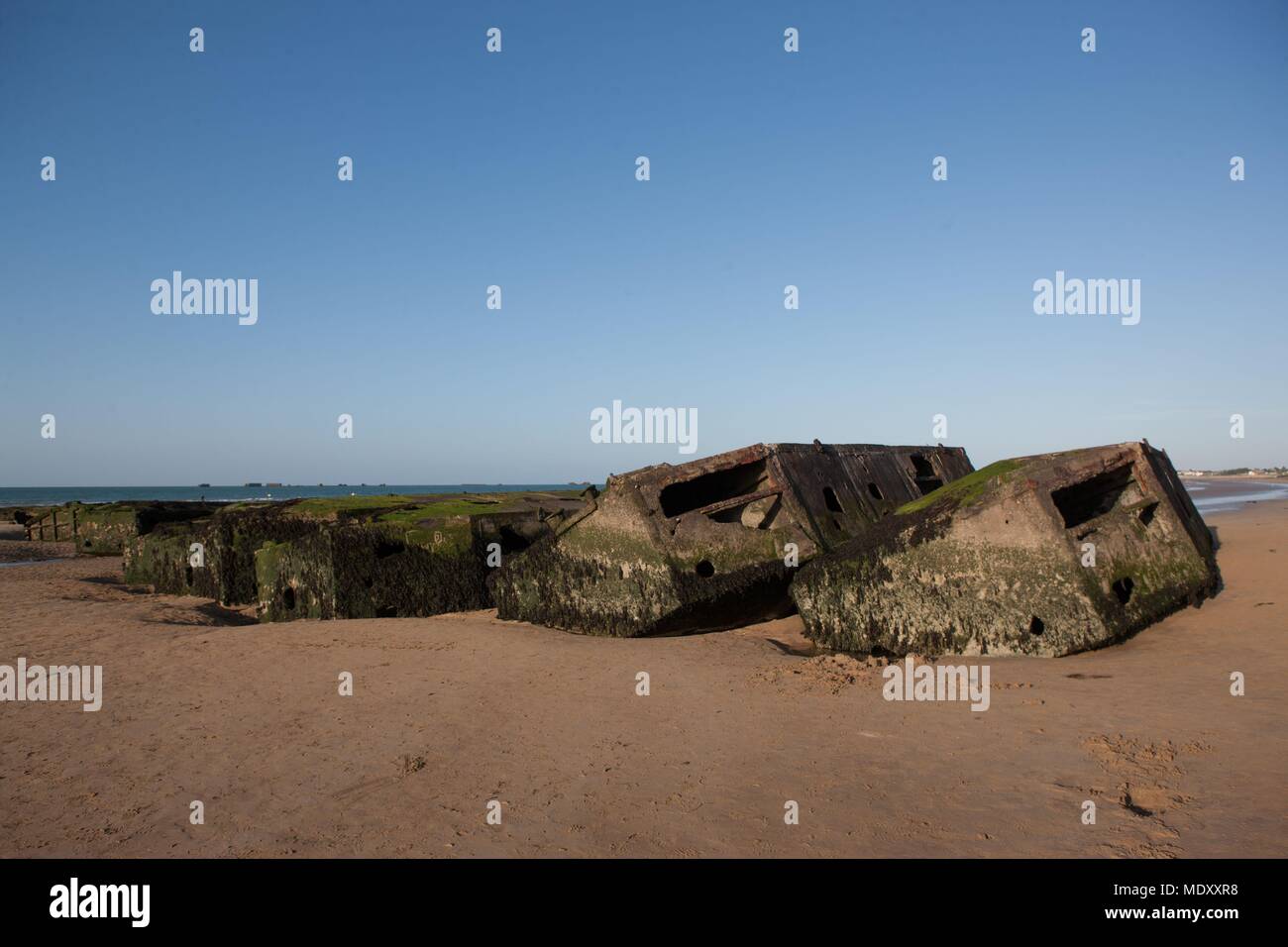 France, Bessin, the D-Day Landing beaches, Arromanches les bains ...