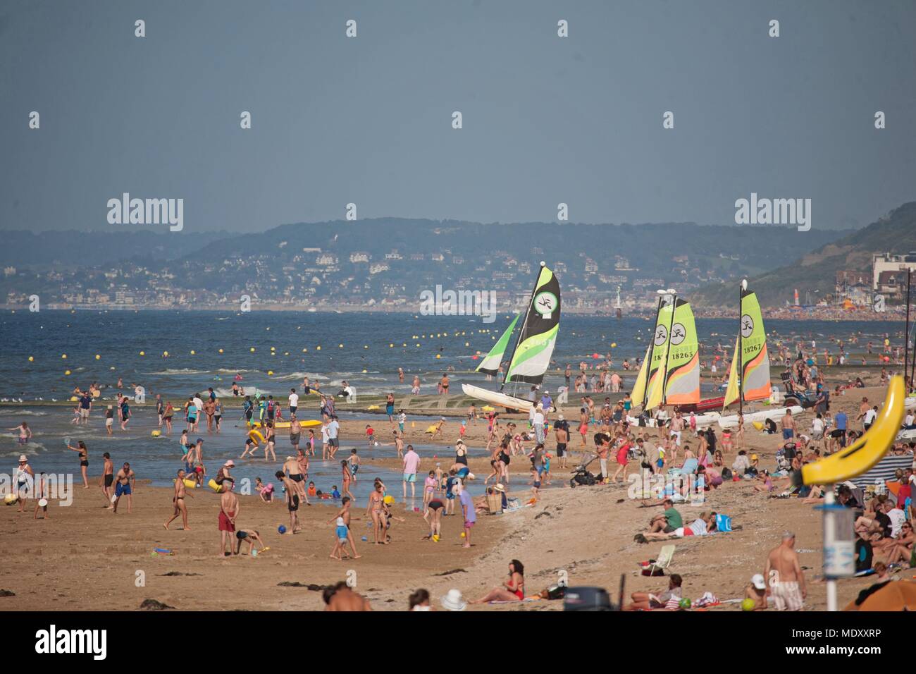France, Lower Normandy, Calvados, cabourg, beach Stock Photo - Alamy