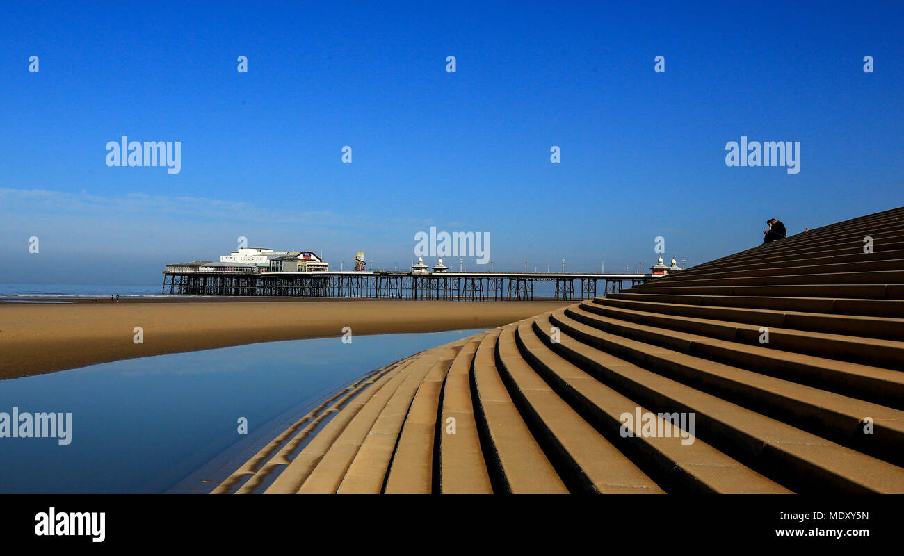 A general view of Blackpool beach Stock Photo - Alamy