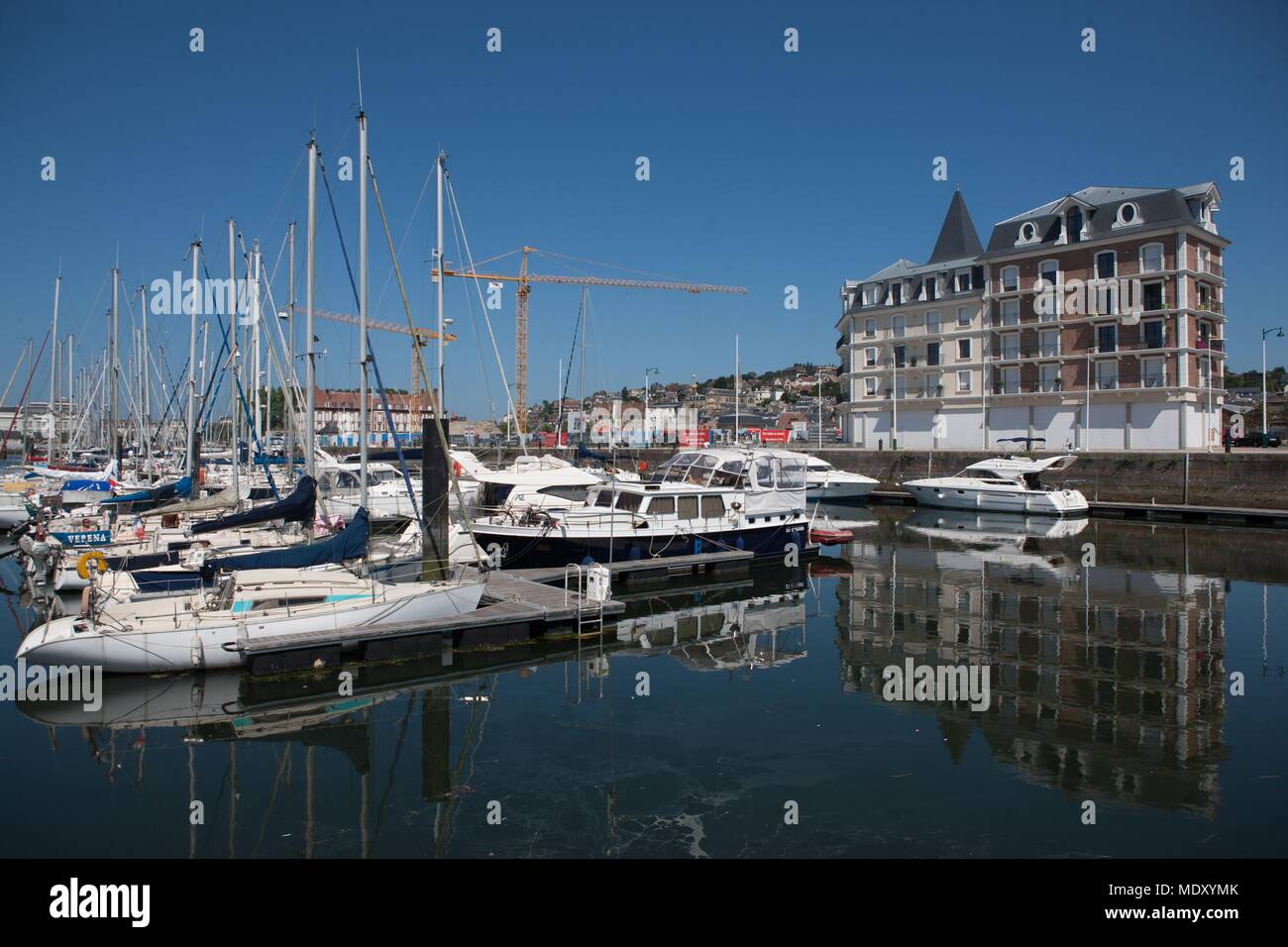 France, Normandy region, Calvados, Côte Fleurie, Deauville, new ...
