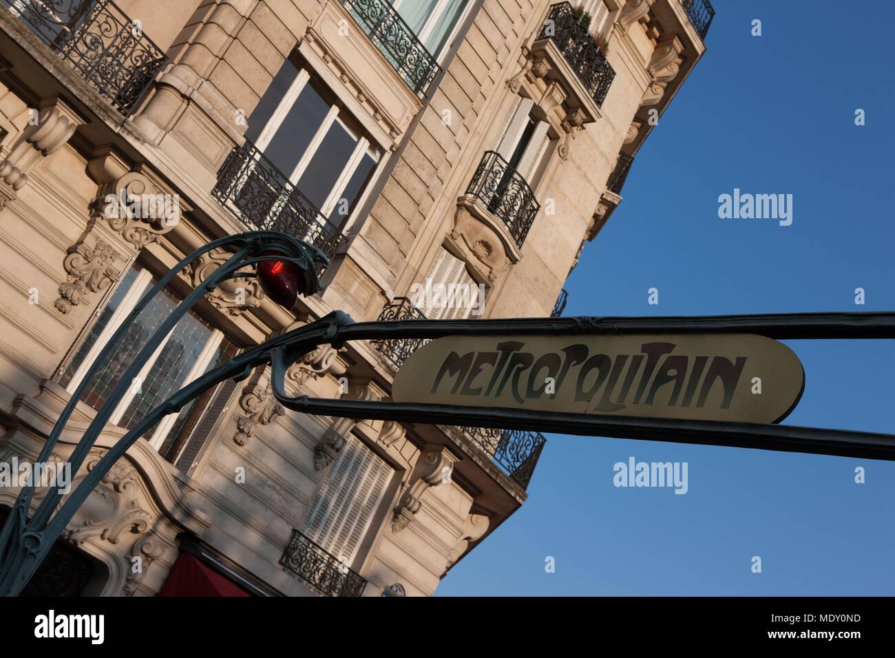 Paris montparnasse metro sign hi-res stock photography and images - Alamy