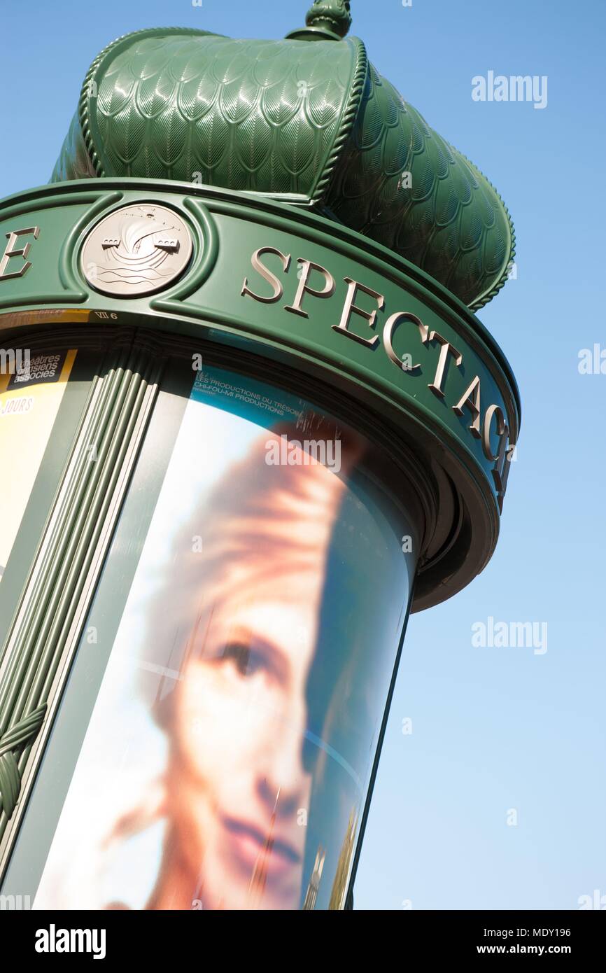 Advertising column colonne morris hi-res stock photography and images ...