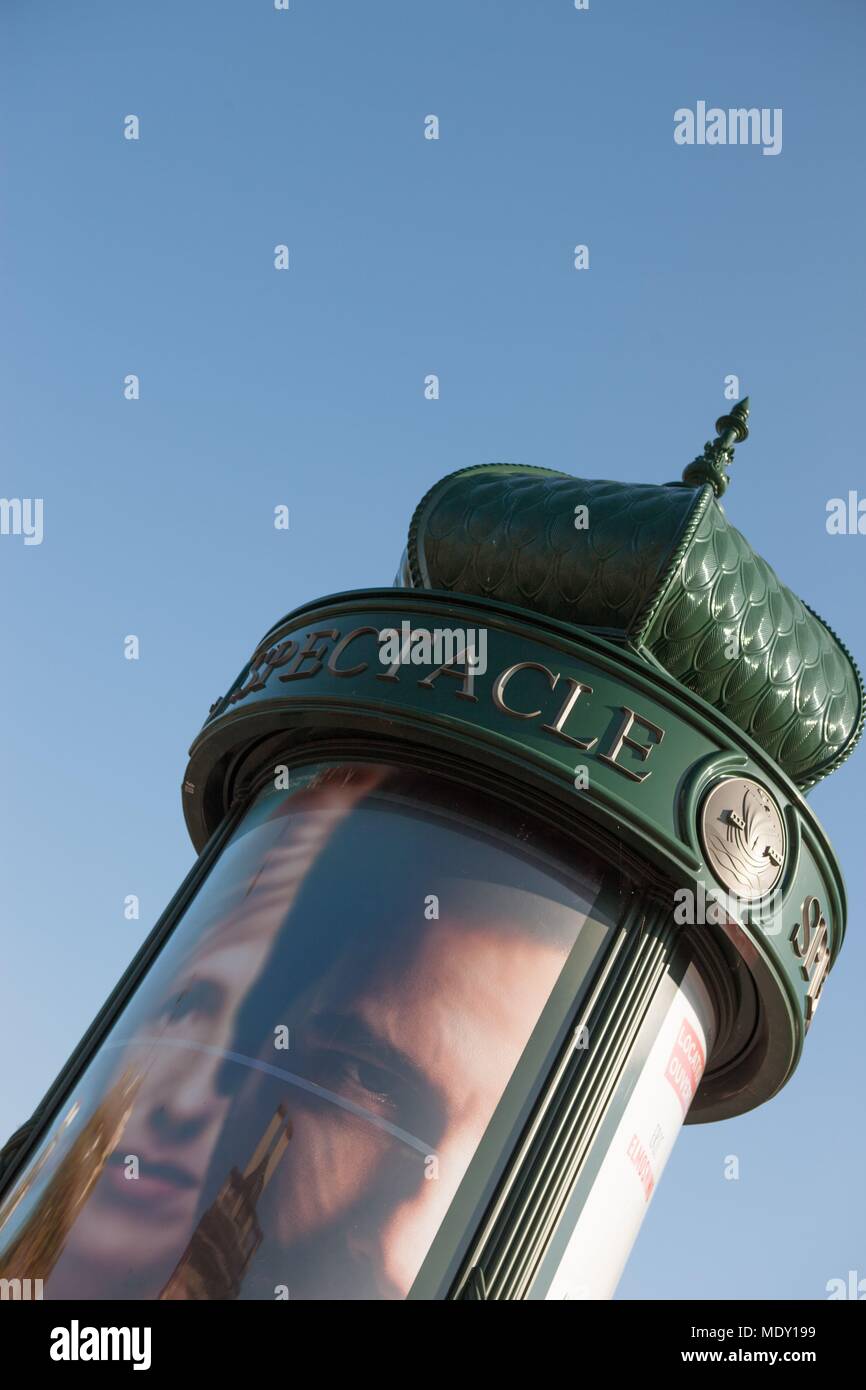 Advertising column colonne morris hi-res stock photography and images ...