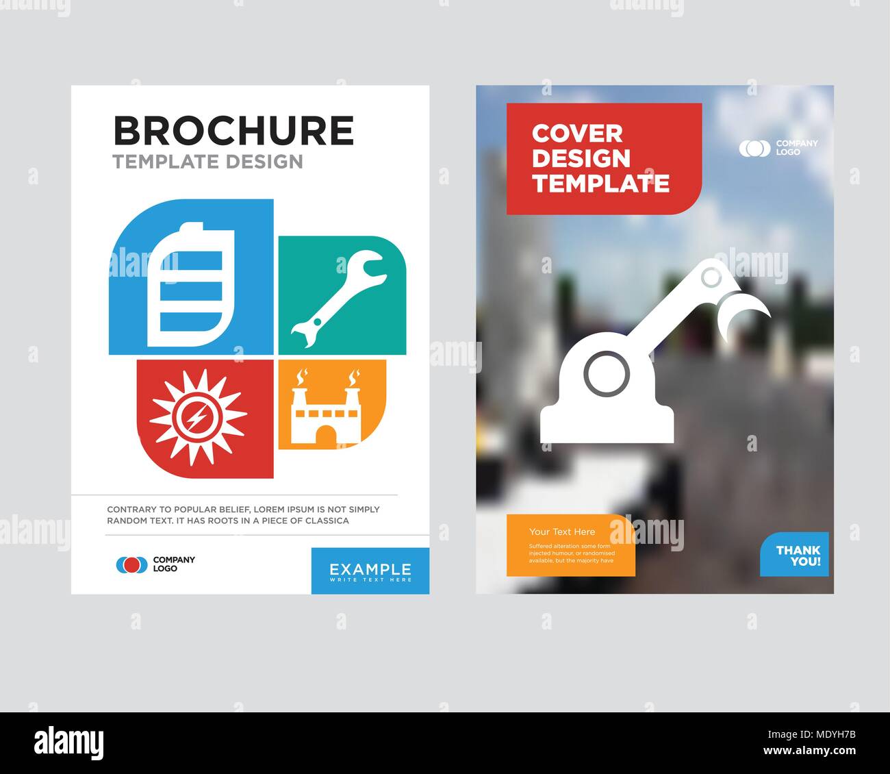 Battery factory construction Stock Vector Images - Alamy