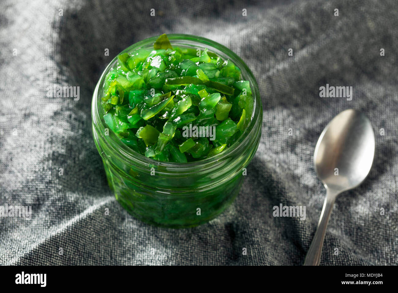 Neon Green Chicago Style Pickled Relish in a Bowl Stock Photo - Alamy