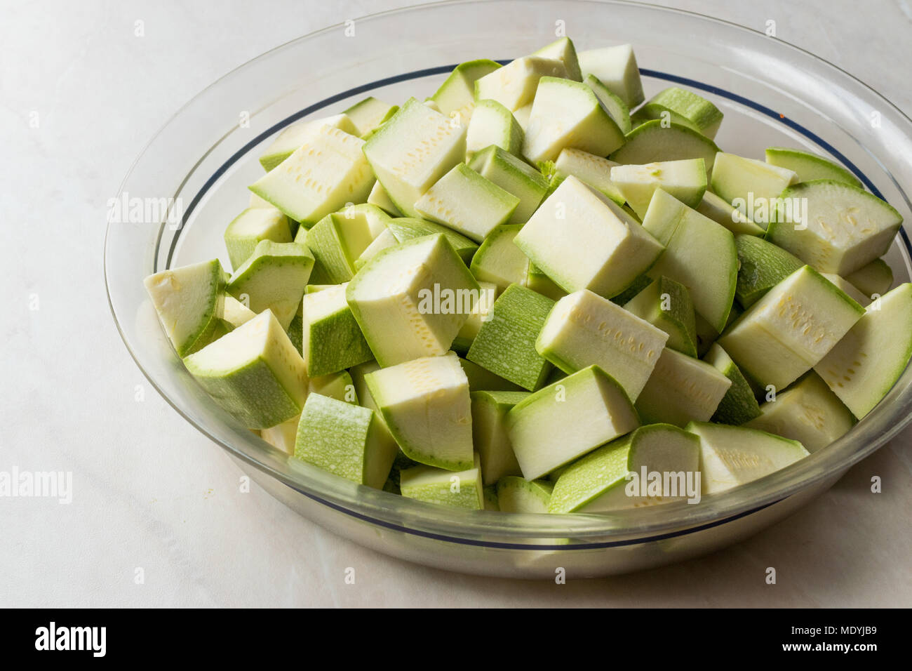 Courgette cubes hi-res stock photography and images - Alamy