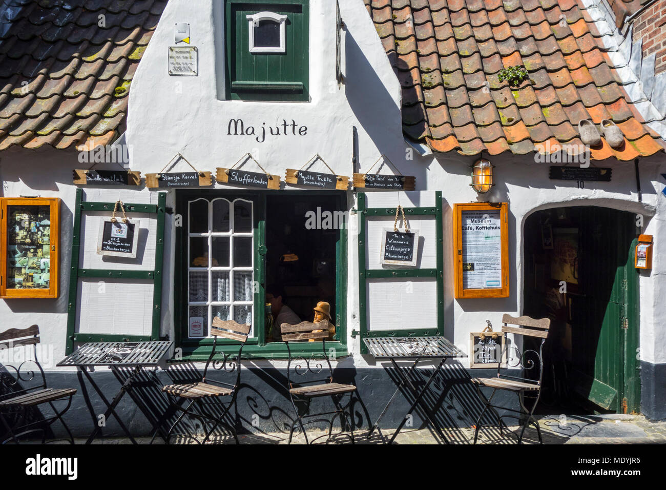 18th century Huisje van Majutte / house of Majutte, former fisherman's house now museum-café in ...