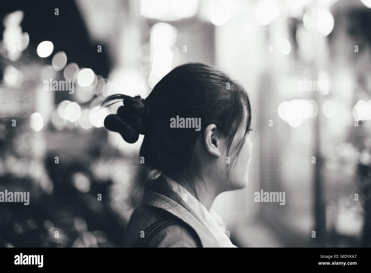 girl looking back Stock Photo - Alamy