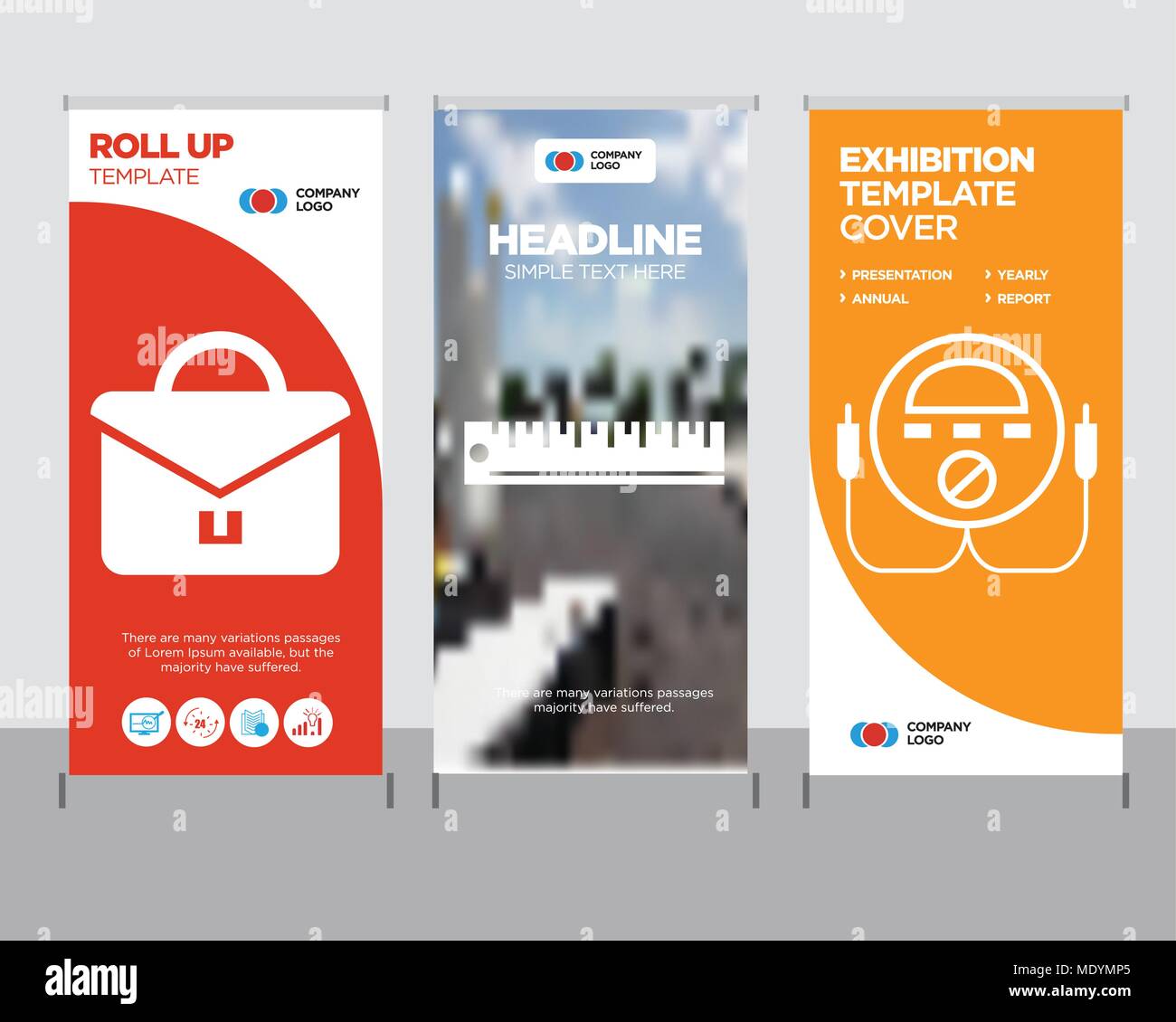 energy check modern business roll up banner design template, ruler ...