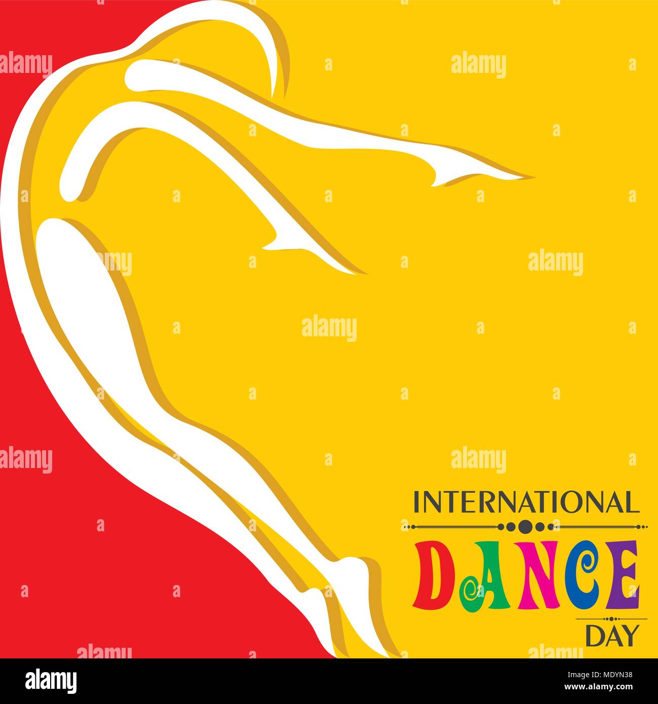 Vector Illustration of International Dance Day, Design for flyers ...