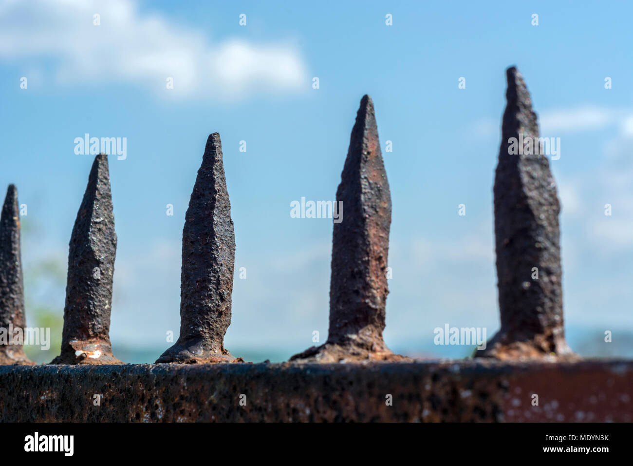 Antique iron spikes hi-res stock photography and images - Alamy