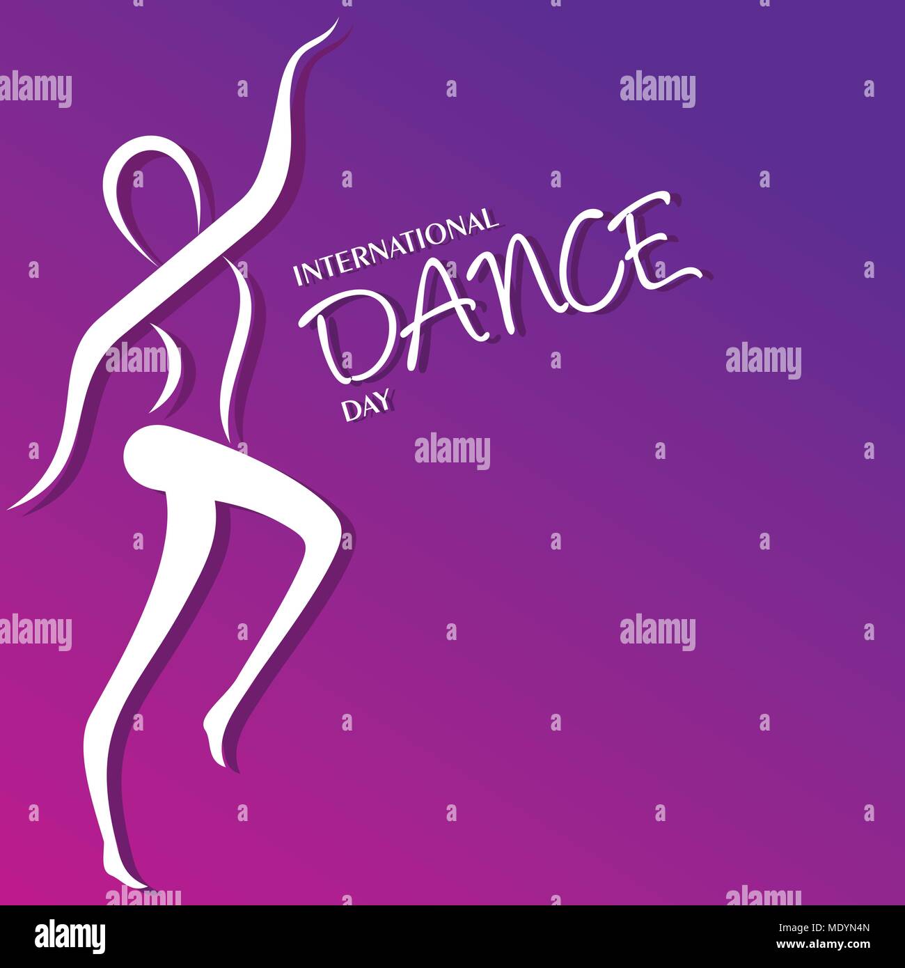 Vector Illustration of International Dance Day, Design for flyers ...