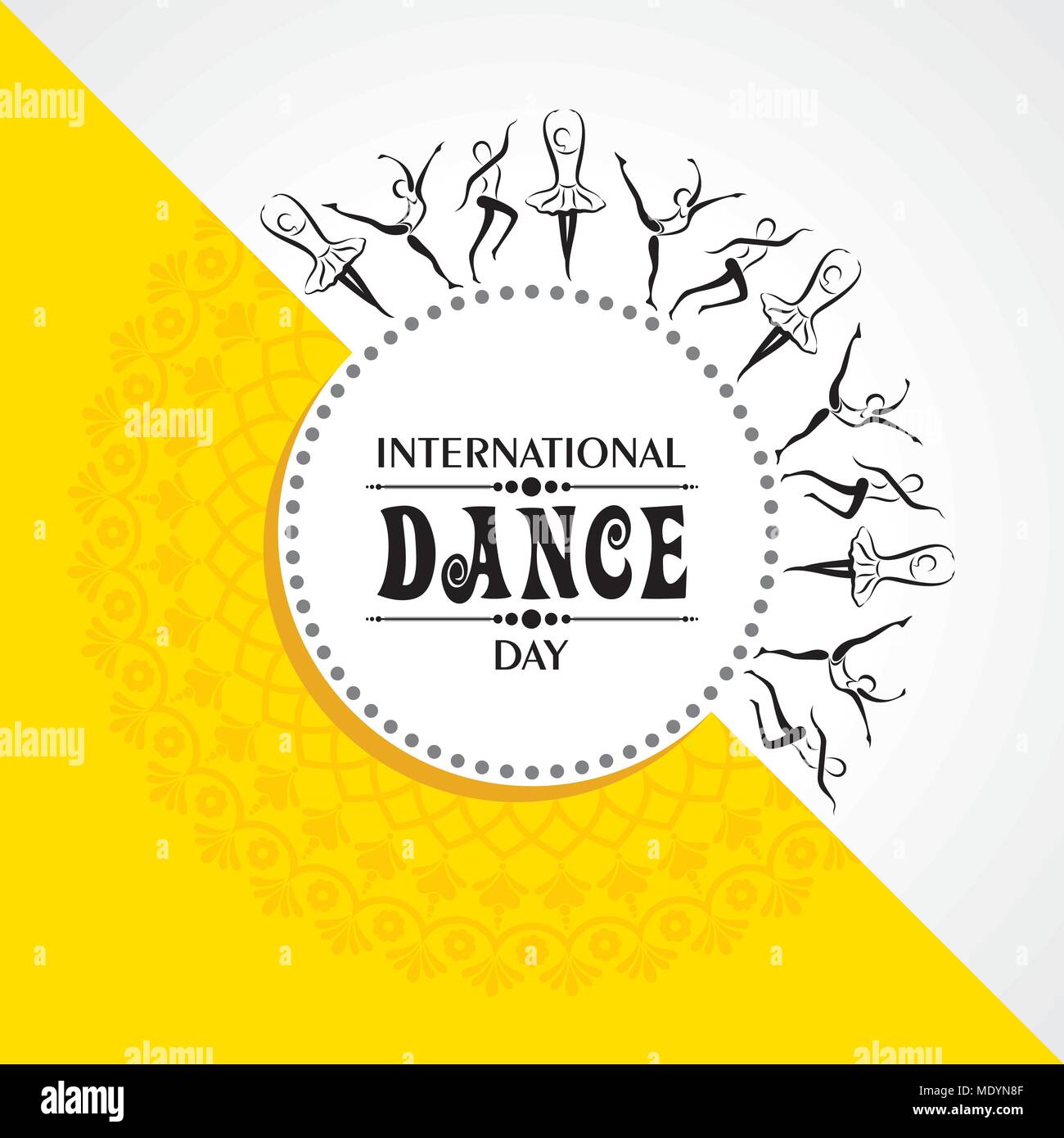 Vector Illustration of International Dance Day, Design for flyers ...