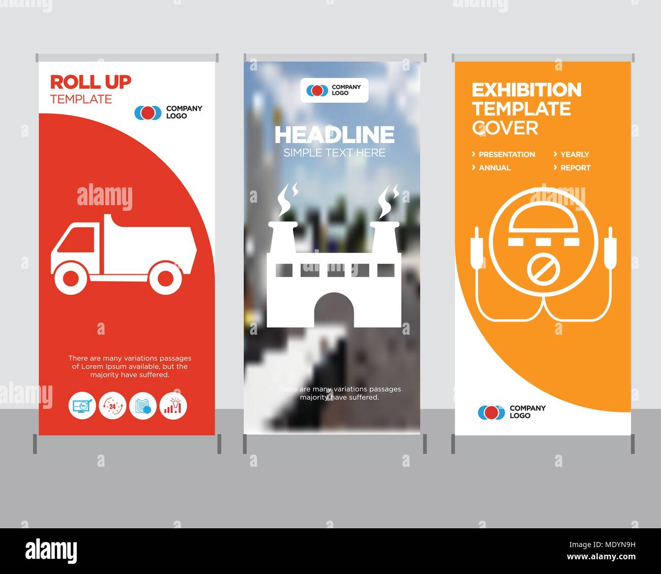 energy check modern business roll up banner design template, factory ...