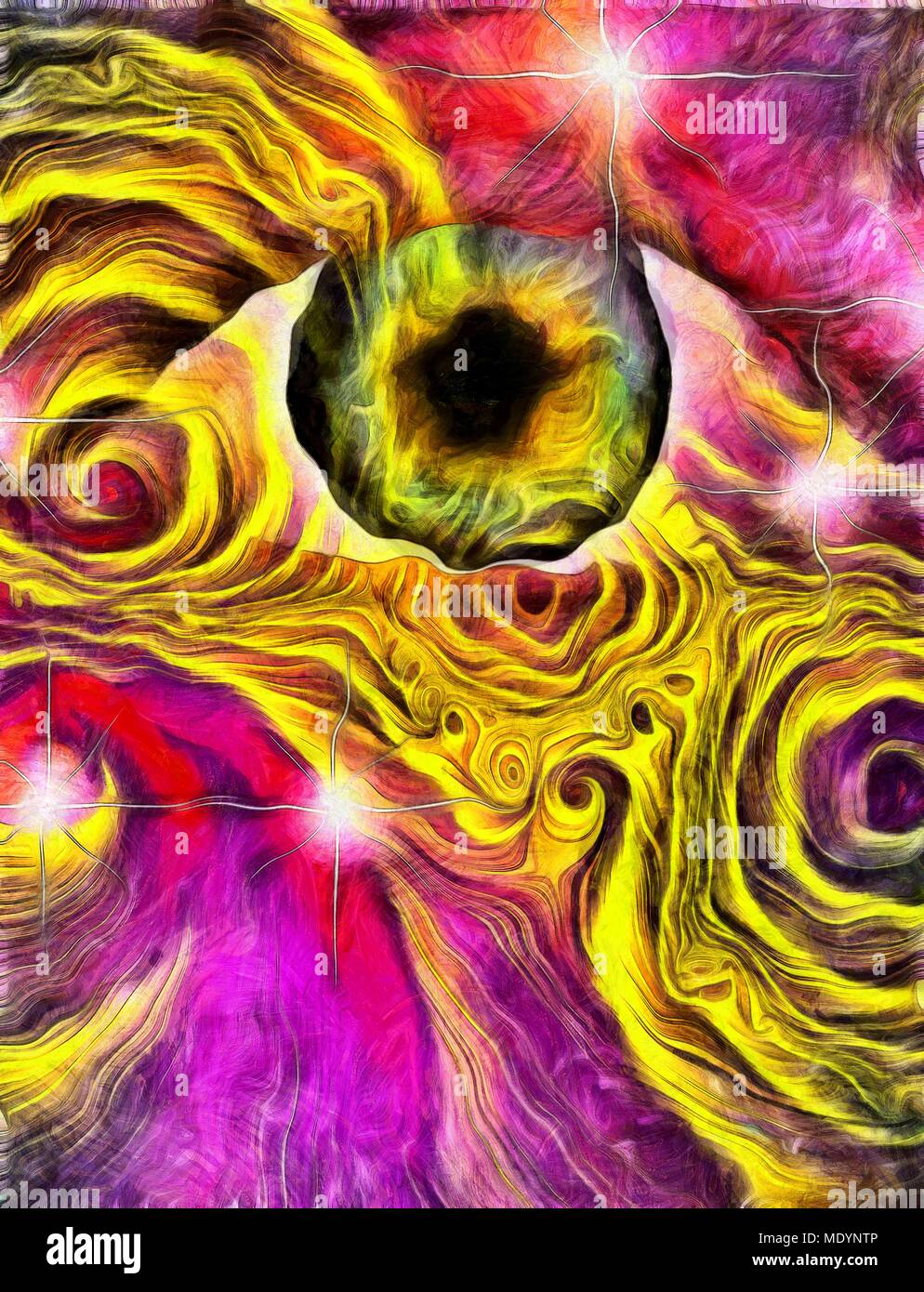 Psychedelic warped pattern hi-res stock photography and images - Alamy