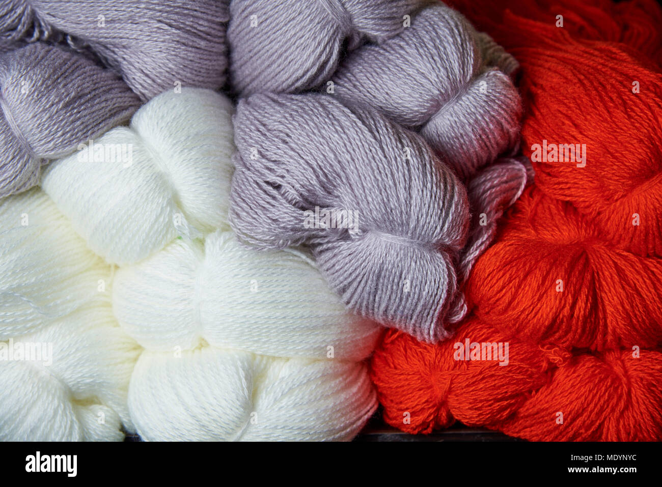 Background texture of soft multi-colored yarn Stock Photo - Alamy