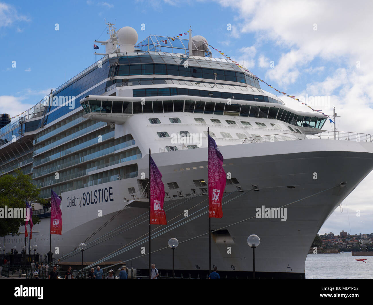 Celebrity Solstice Cruise Ship At Circular Quay In Sydney Stock Photo ...