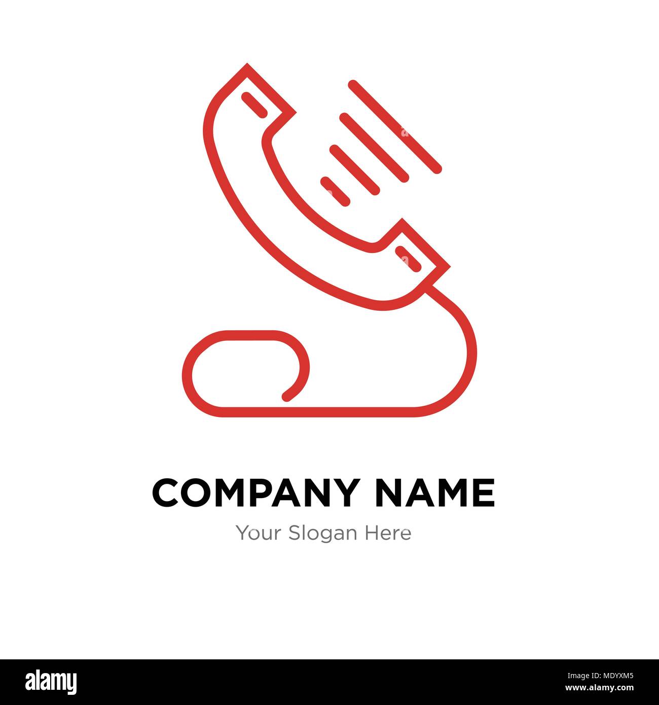 Telephone company logo design template, Business corporate vector icon ...