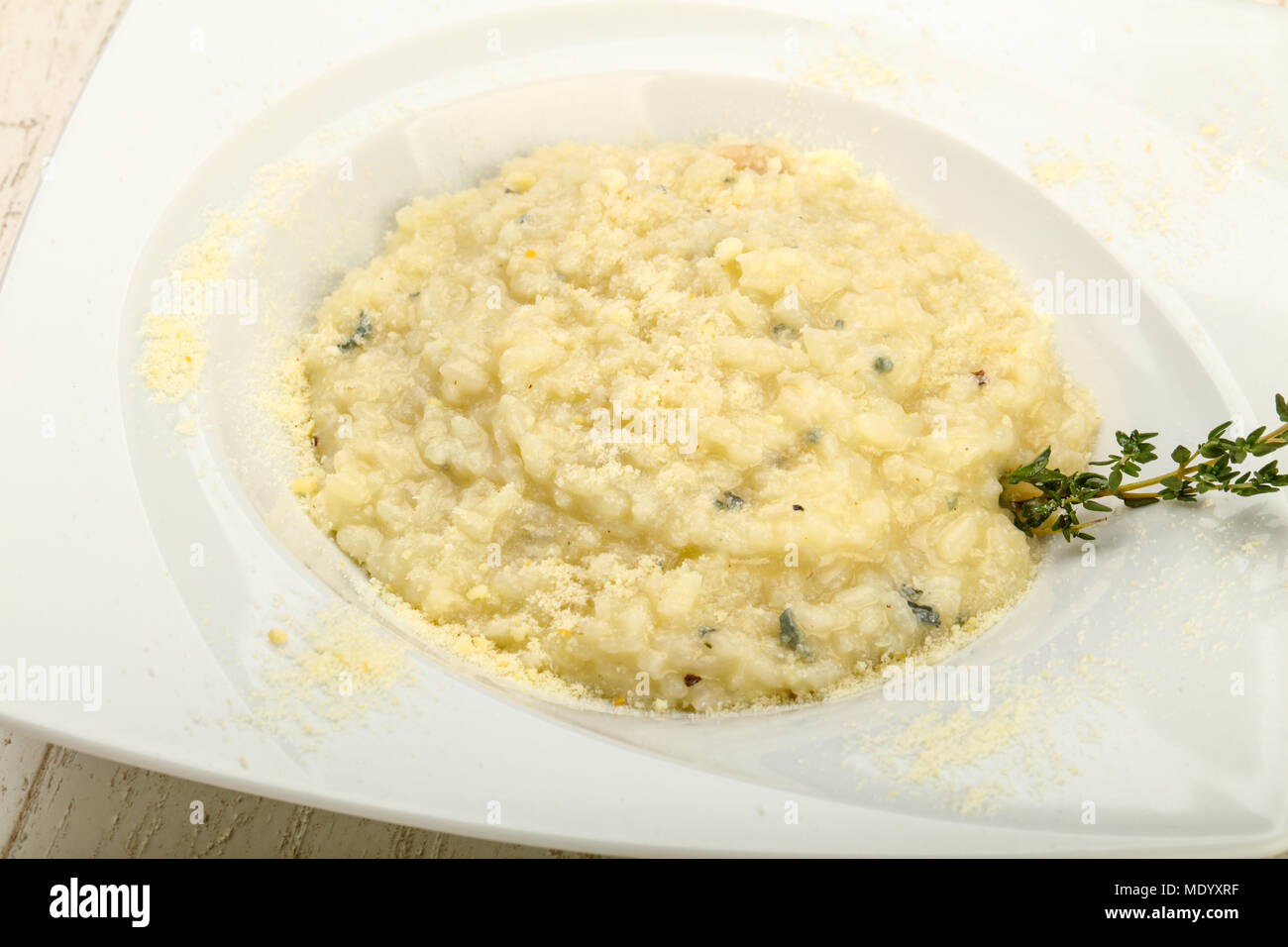 Italian cuisine - Risotto with blue cheese Stock Photo - Alamy