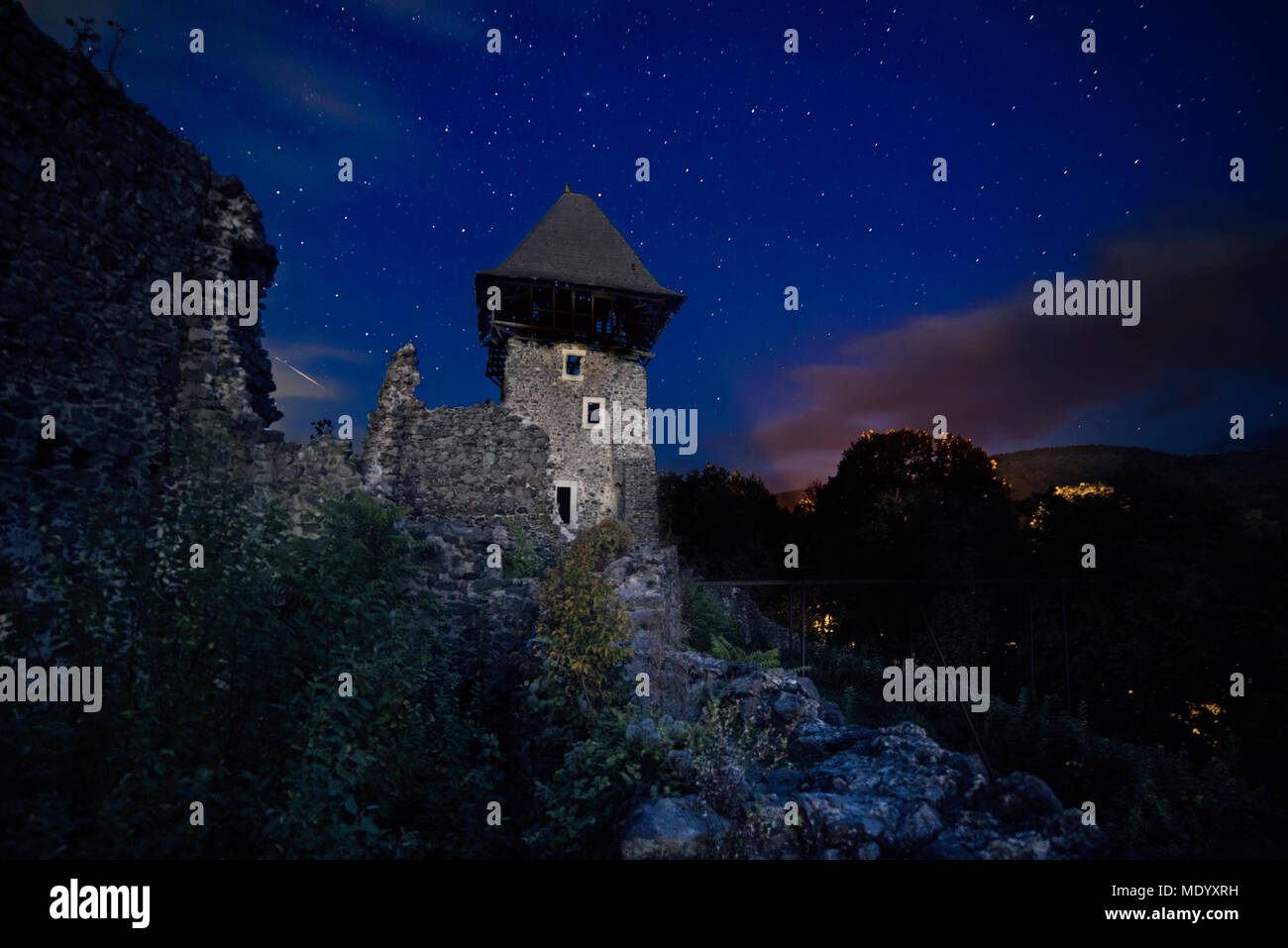 Nevitsky Castle ruins Stock Photo - Alamy