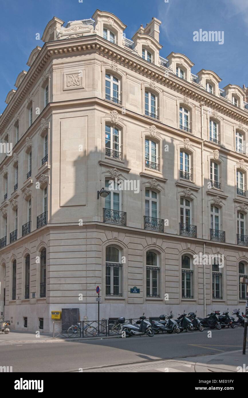 Paris, 52 rue de lille, Prosper Mérimée lived at the 2nd floor Stock ...