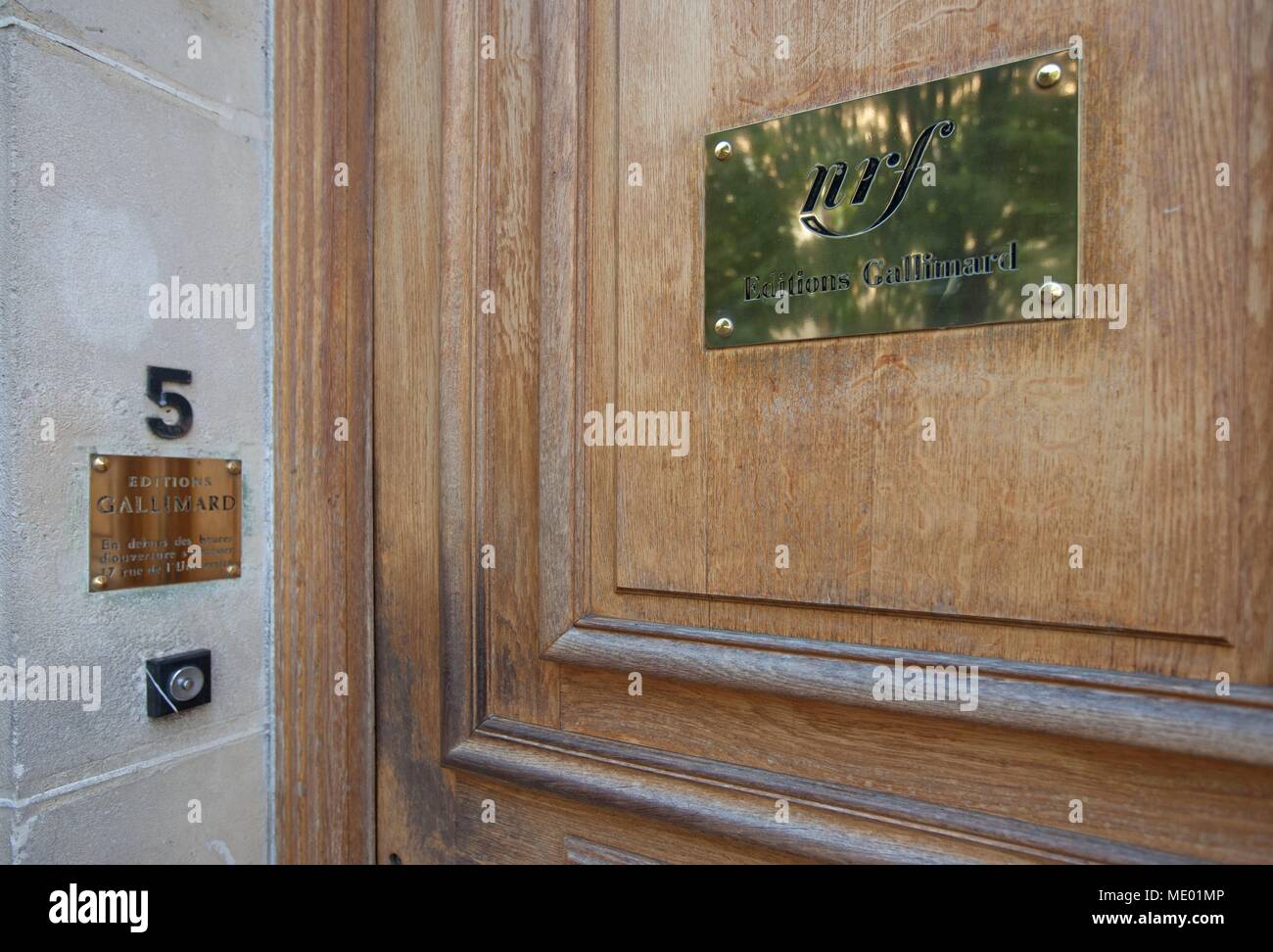Paris, 5 rue gaston gallimard, autrefois rue sebastien bottin, building ...