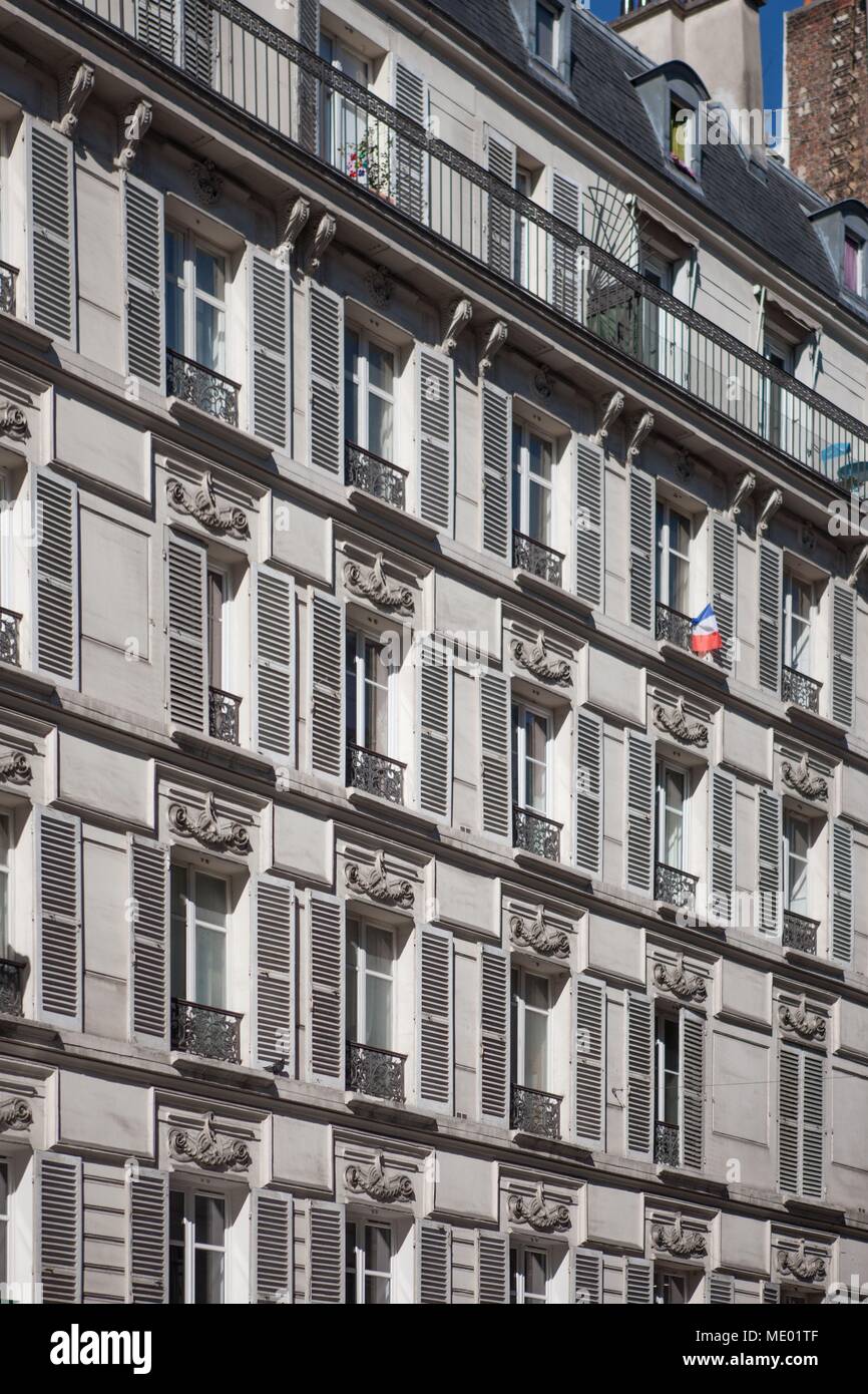 Paris, 8th arrondissement, rue de courcelles, real estate, facades ...