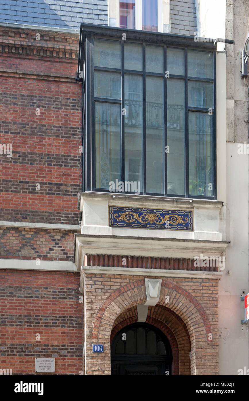 Paris, 16th arrondissement, 106 rue de Lauriston, house where lived ...
