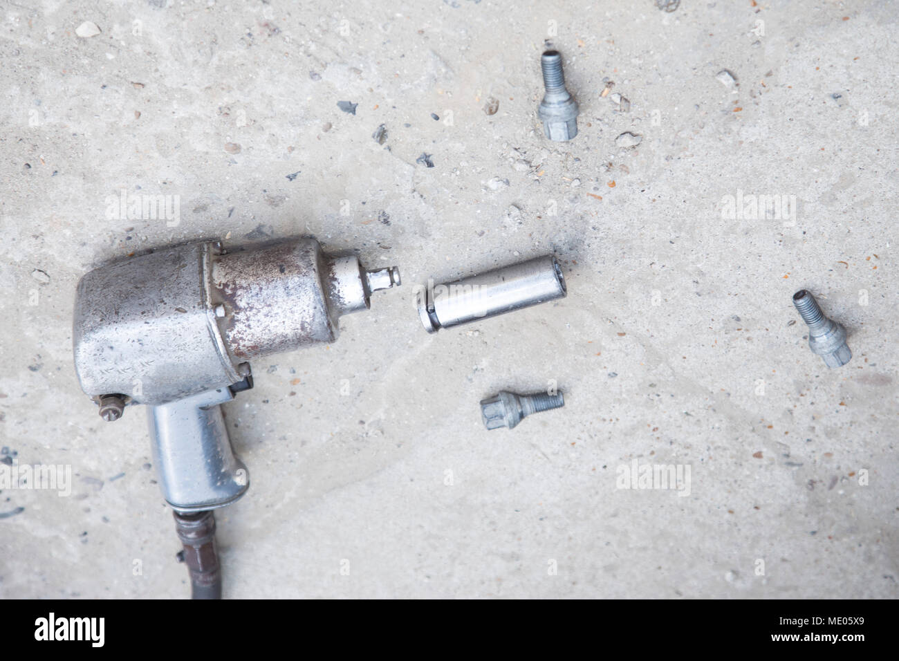 Air impact wrench tool hi-res stock photography and images - Alamy