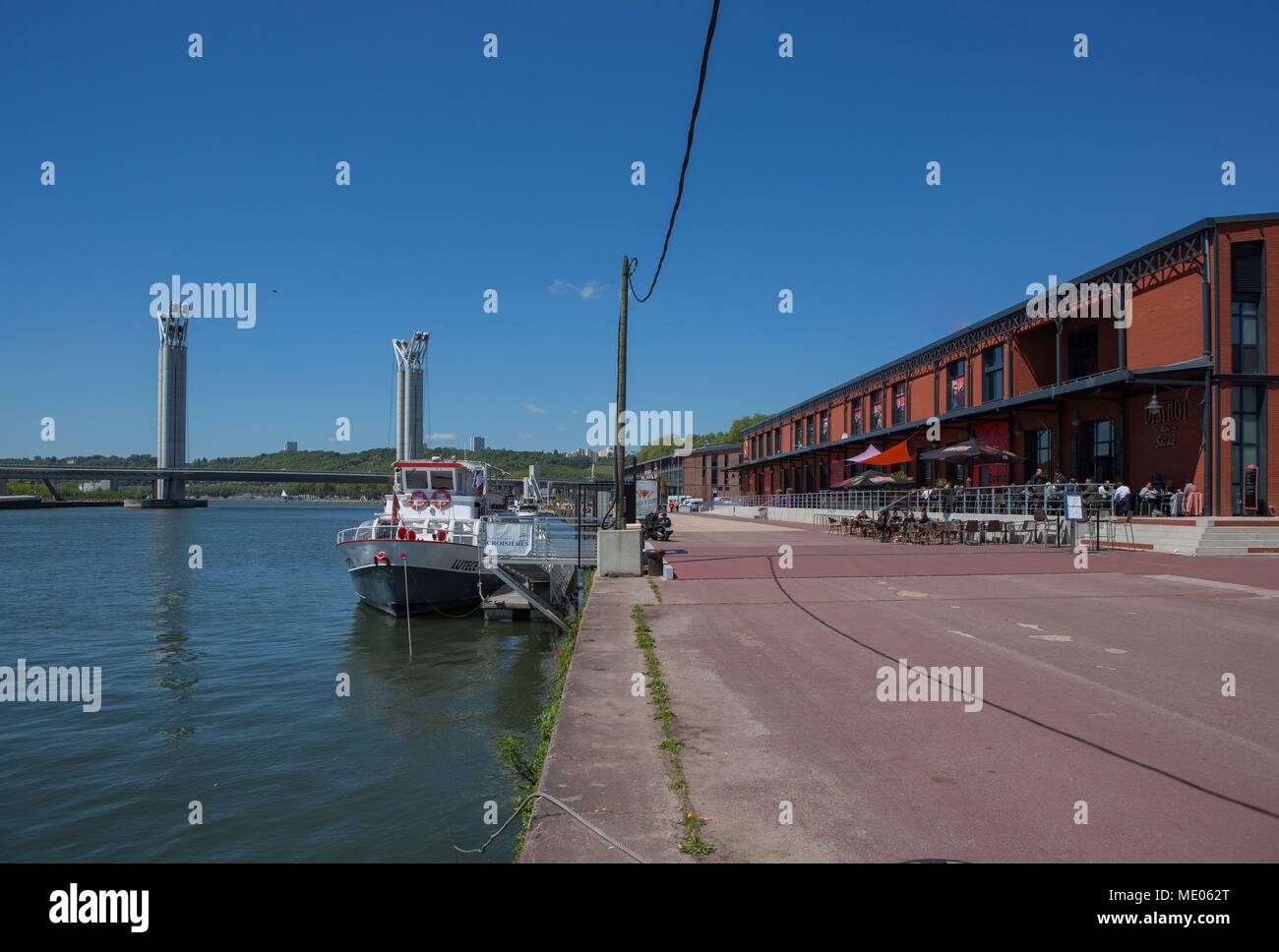 France, Rouen, quay, Promenade Normandie-Niemen, docks, former docks ...