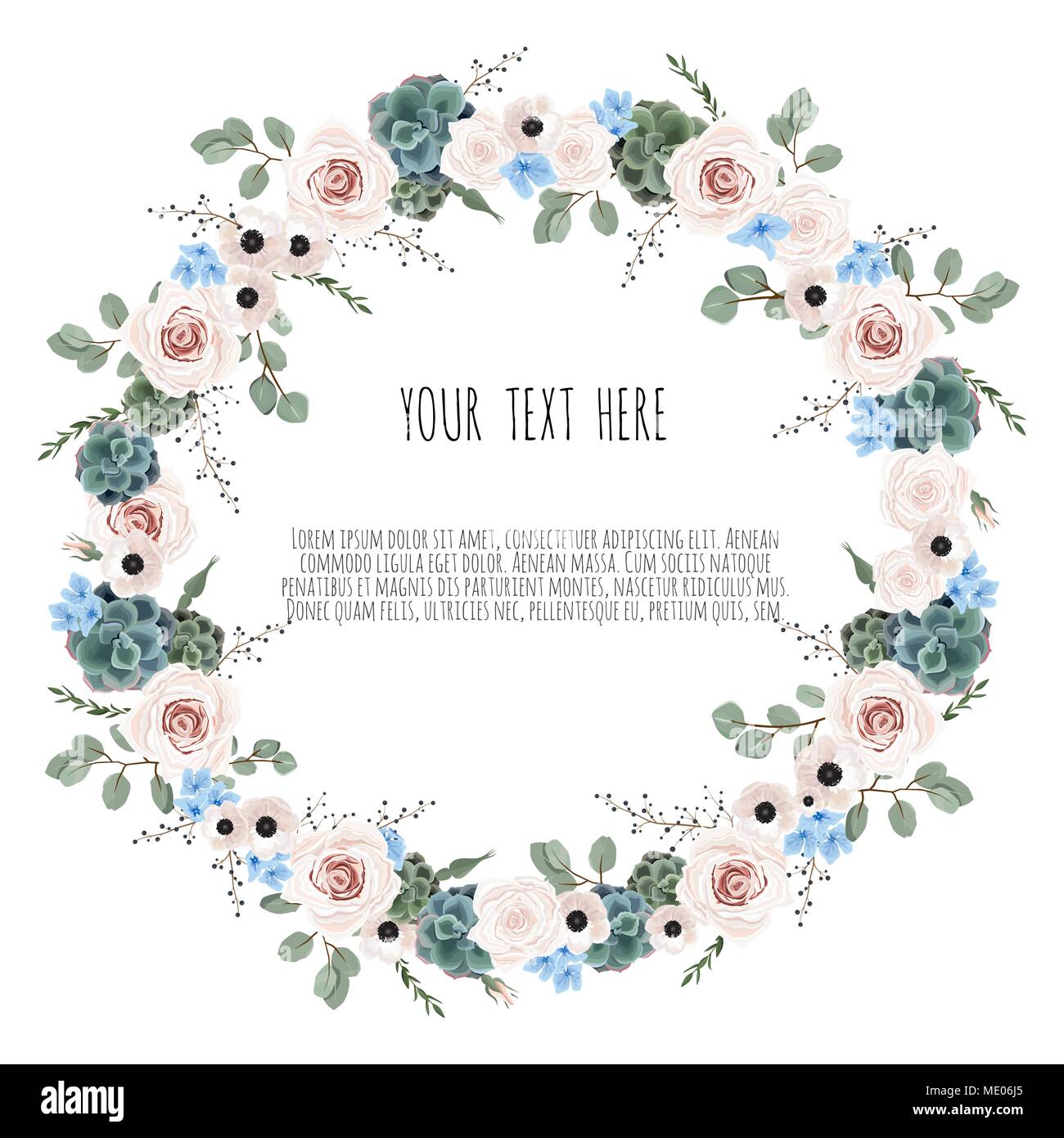 Background blooming beautiful white Stock Vector Images - Alamy