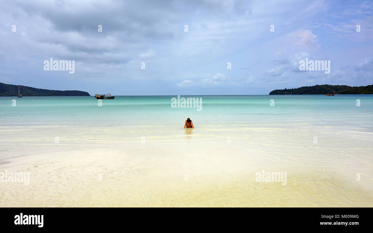 tropical beach of koh rong samloem island in cambodia Stock Photo - Alamy